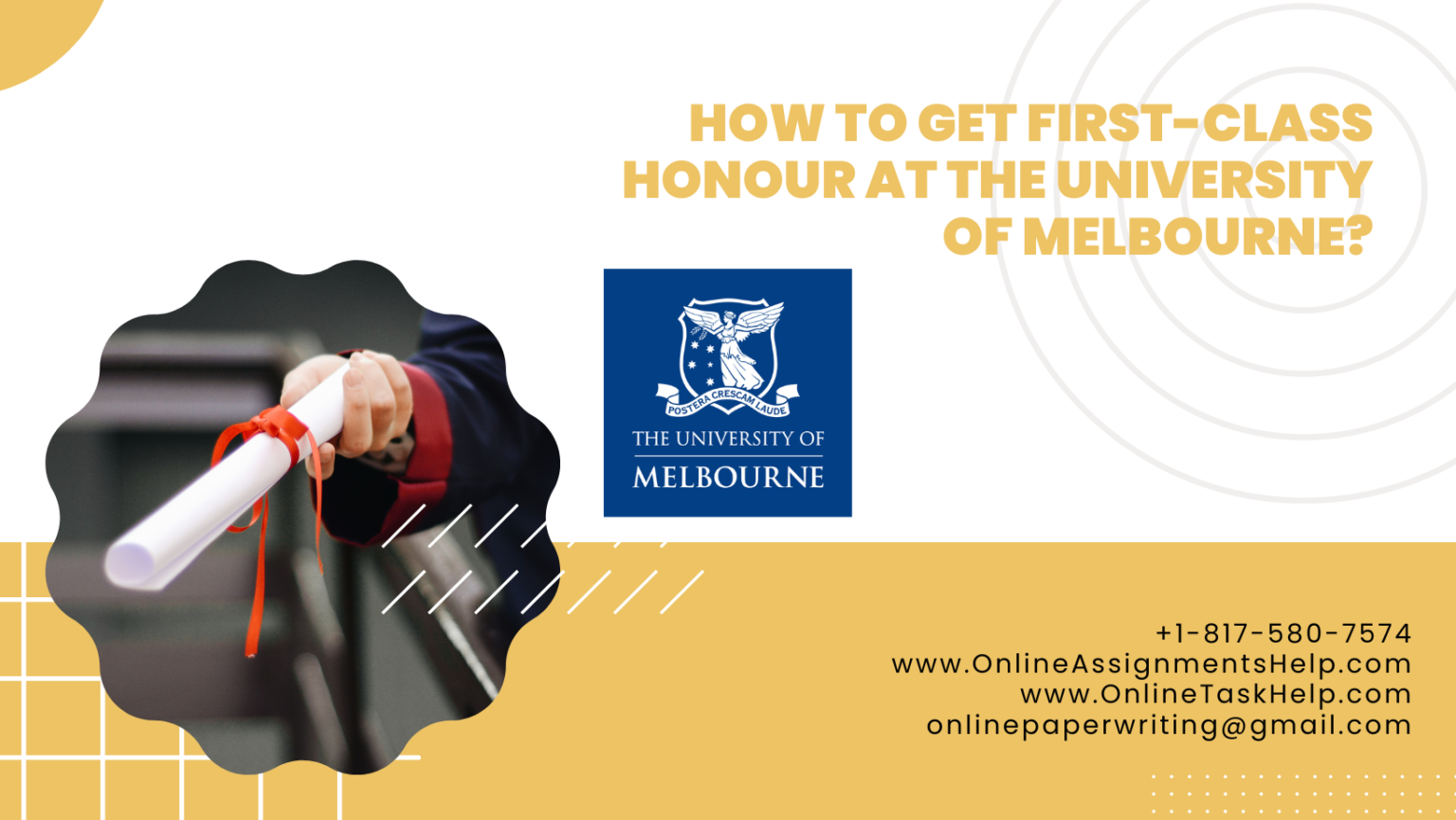How to get First-Class Honour at the University of Melbourne?