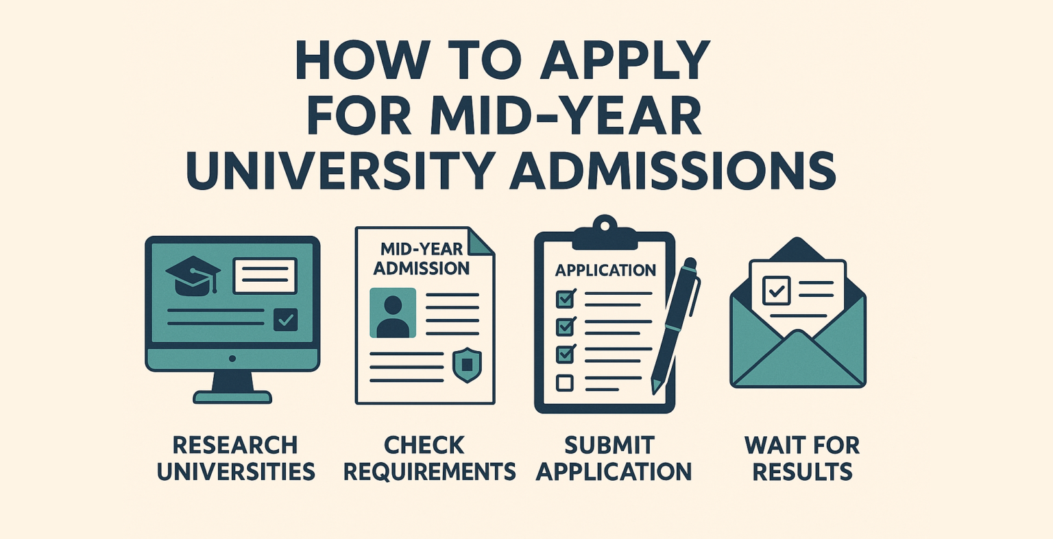 How to Apply for Mid-Year University Admissions